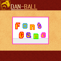 Play with fonts | Font Game - Free game site DAN-BALL